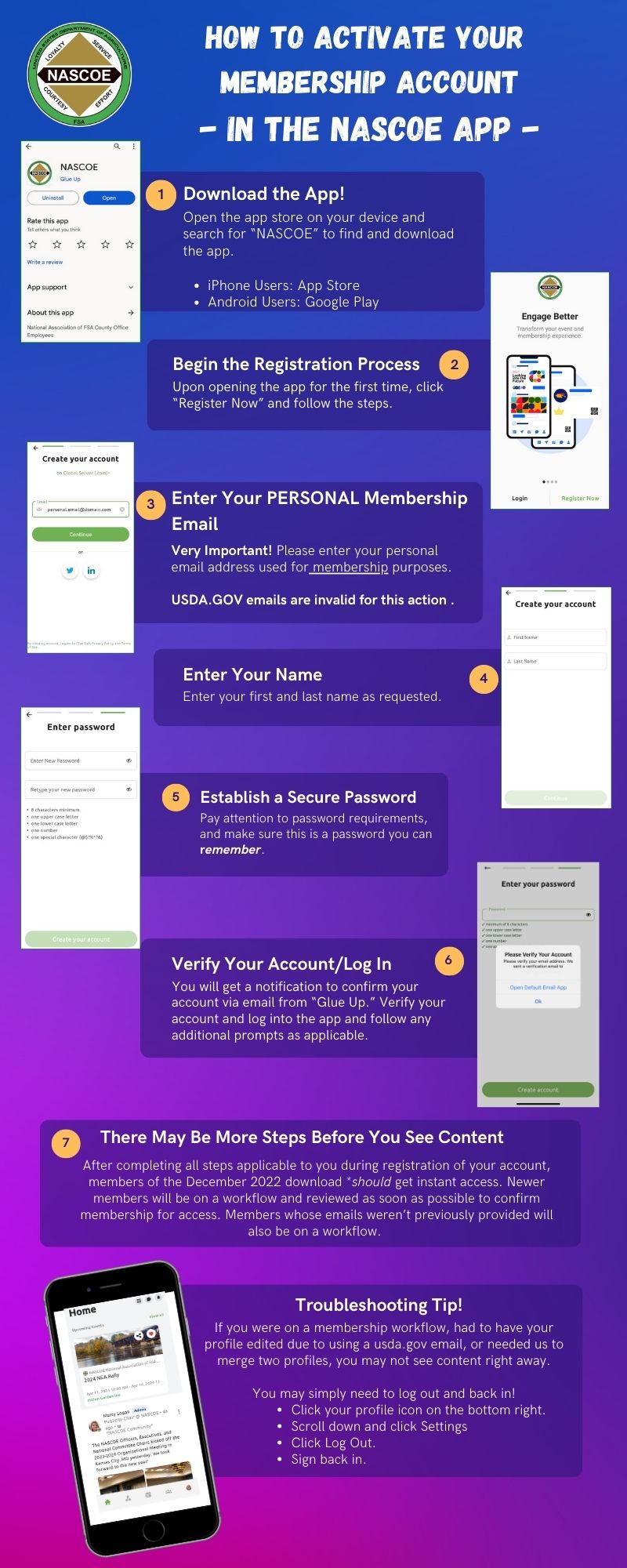 NASCOE App | National Association of FSA County Office Employees